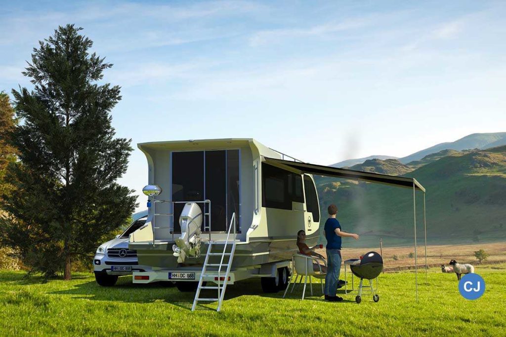 Schwimmender Wohnwagen: Caravanboat Departure One | Camper Journal